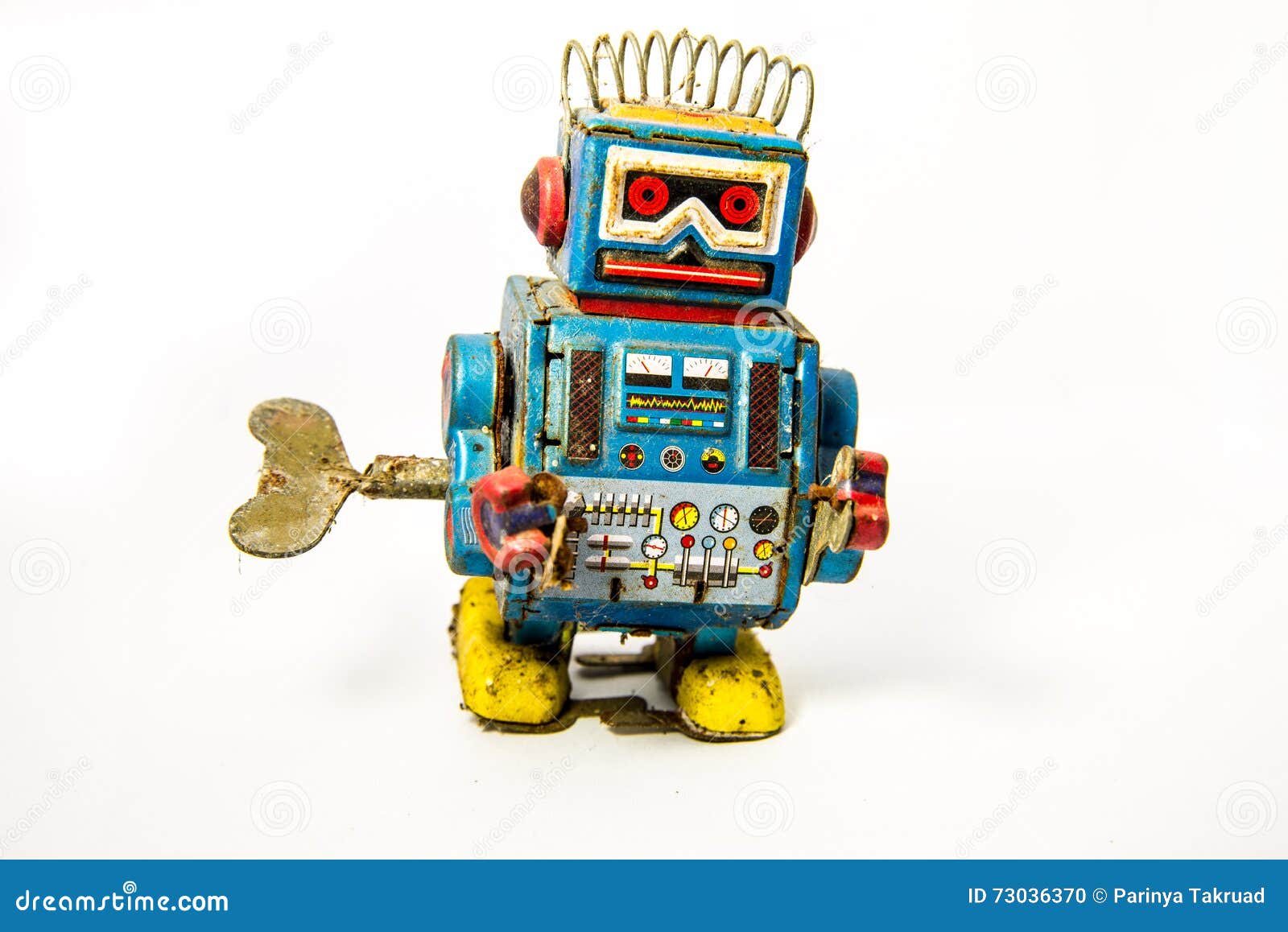 Old Rusty On Robot Toy Stock Photography | CartoonDealer.com #73036370
