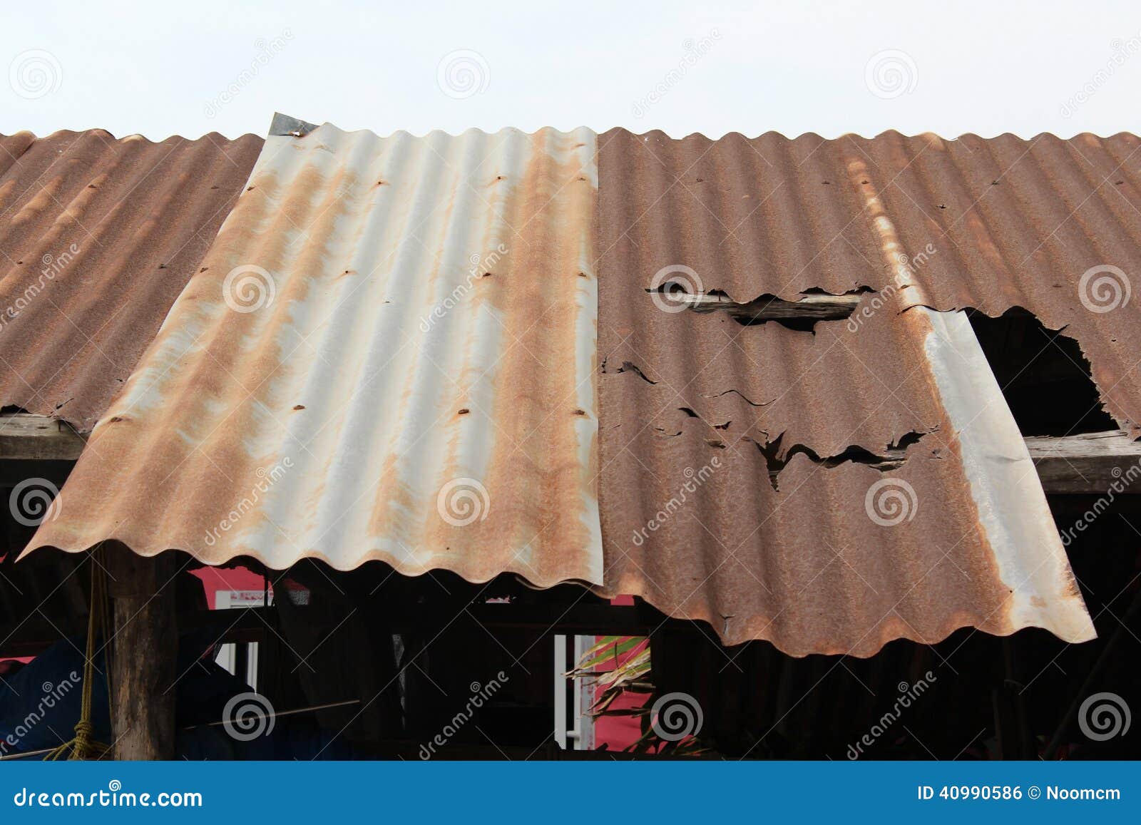 Old rusty roof stock photo. Image of pattern, covering - 40990586