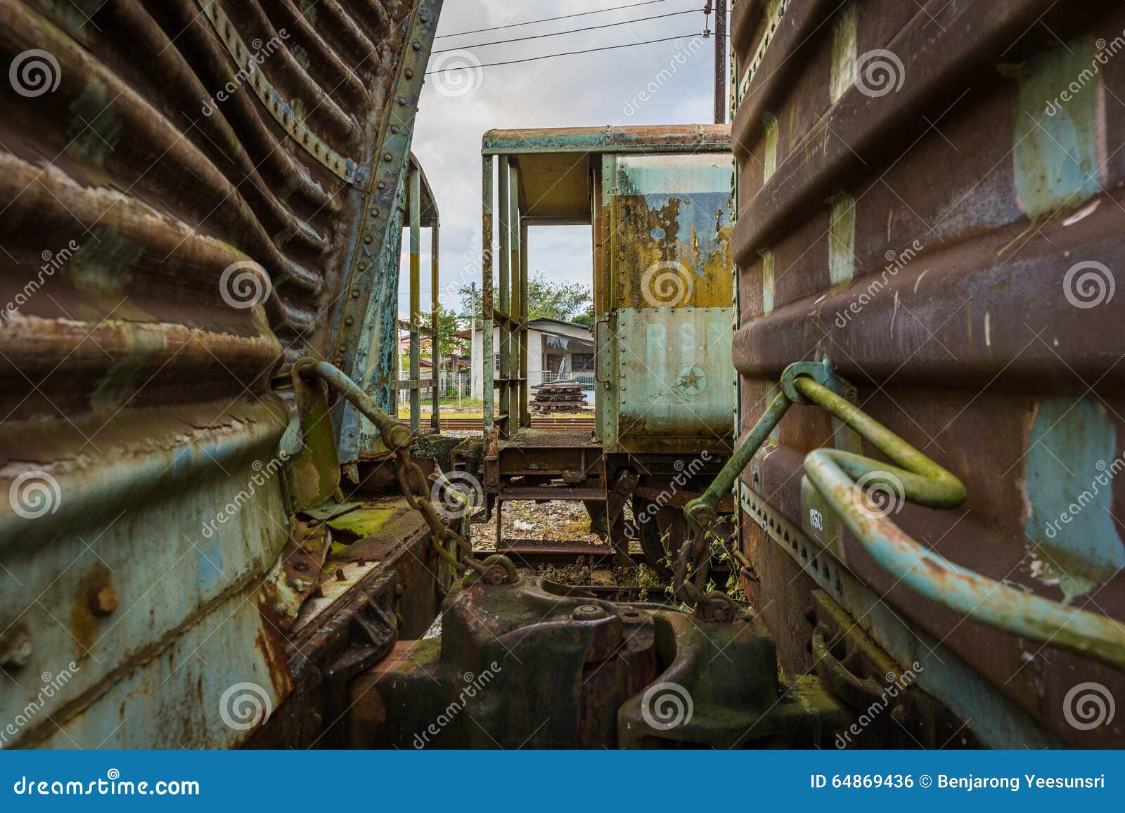 Old Rusty Russian Train Train Cemetery Thailand Stock Photo - Image of ...