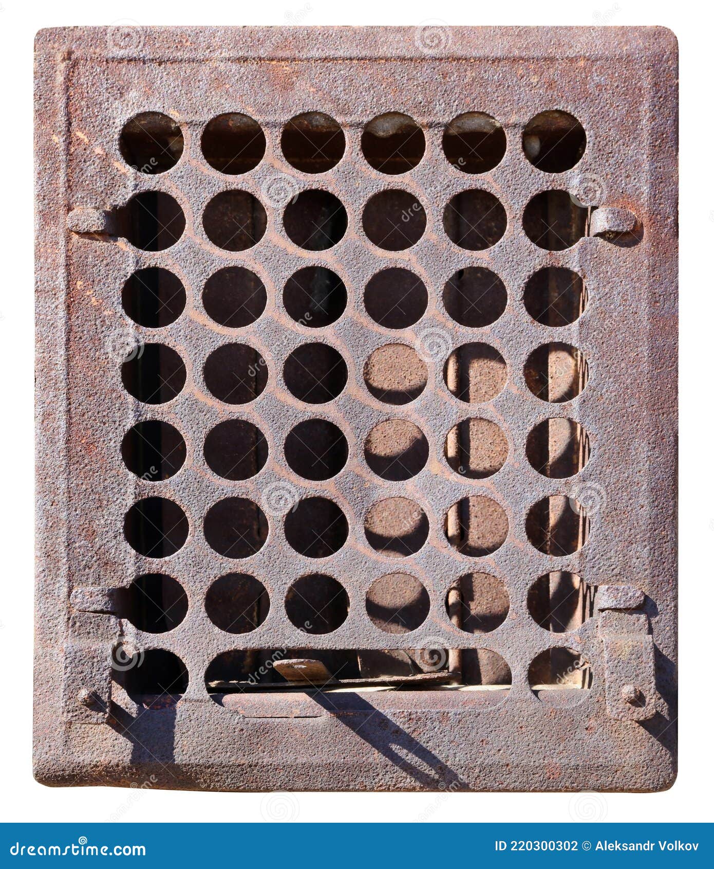 Old Rusty Rustic Barn Ventilation Grill Isolated Stock Photo - Image of ...