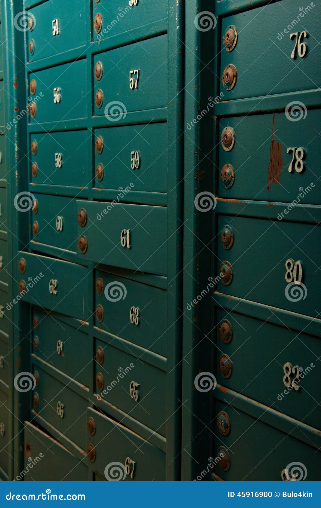 Old rusty safe cells stock photo. Image of safe, bank - 45916900