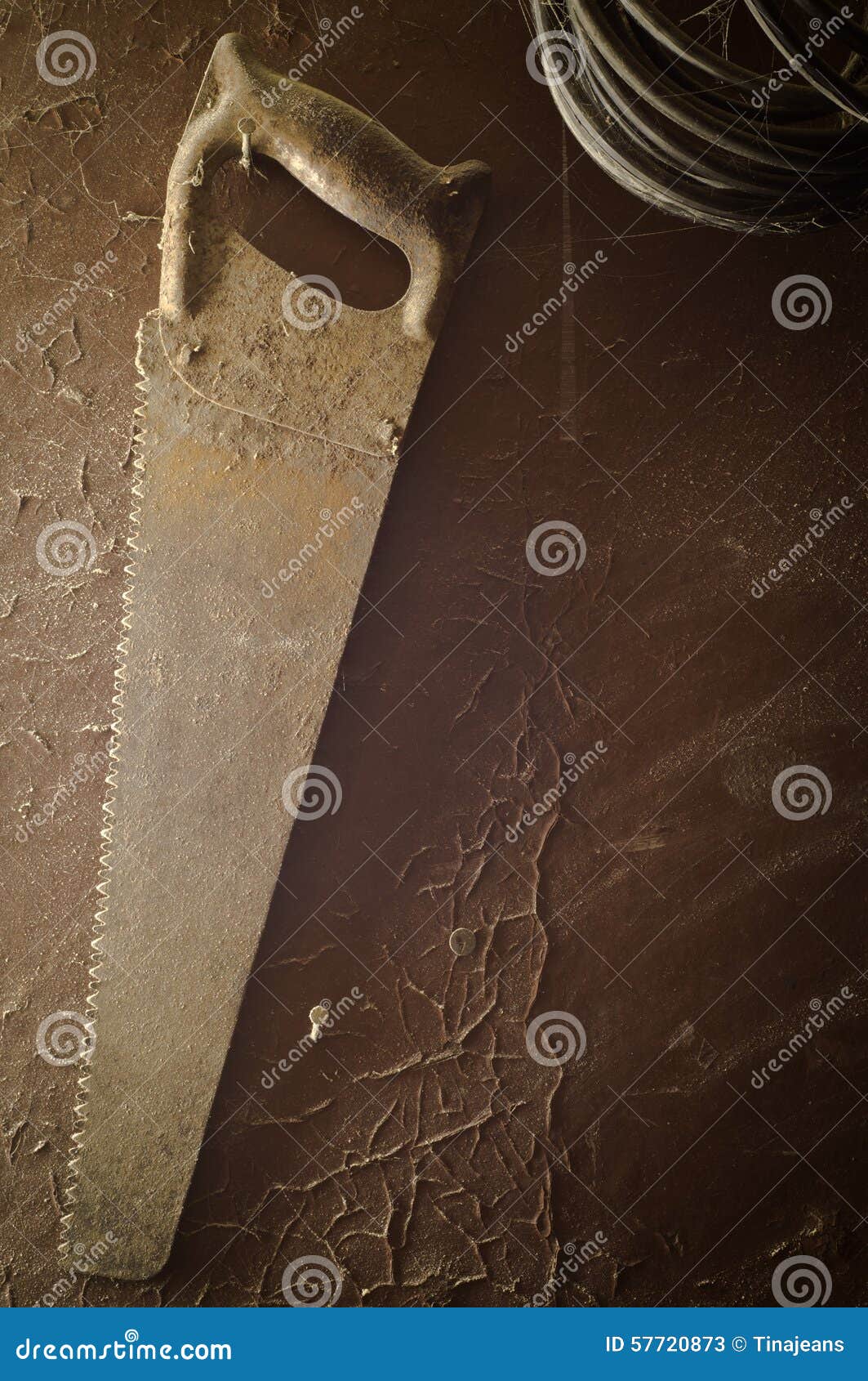 Old rusty saw. stock image. Image of wrinkles, battlement - 57720873