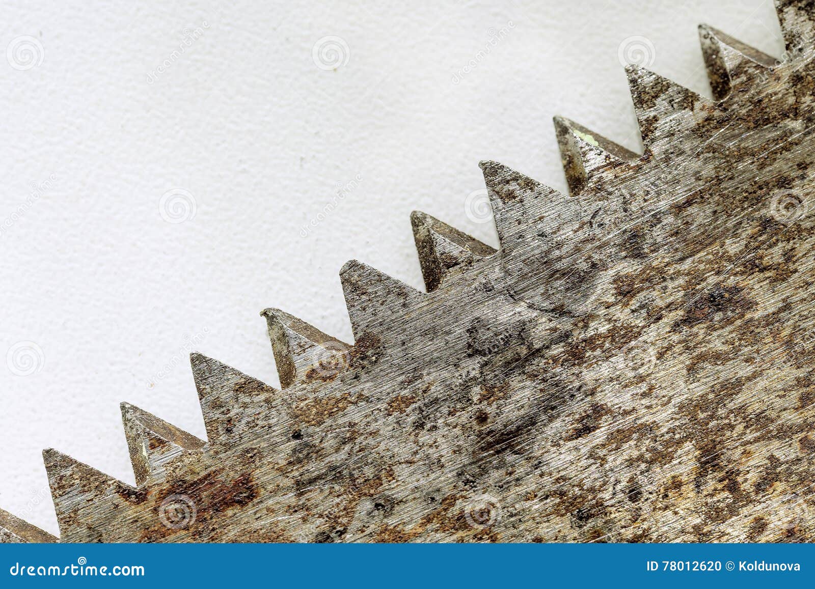 Old rusty saw teeth stock photo. Image of tool, traditional - 78012620