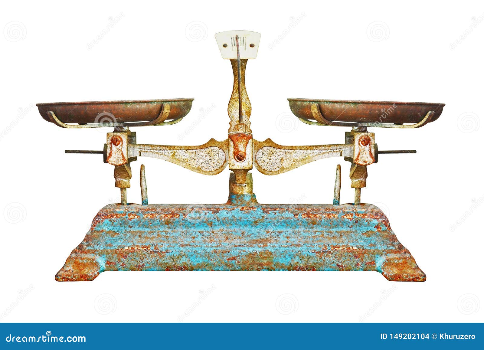 Old rusty scales isolated stock photo. Image of balance - 149202104