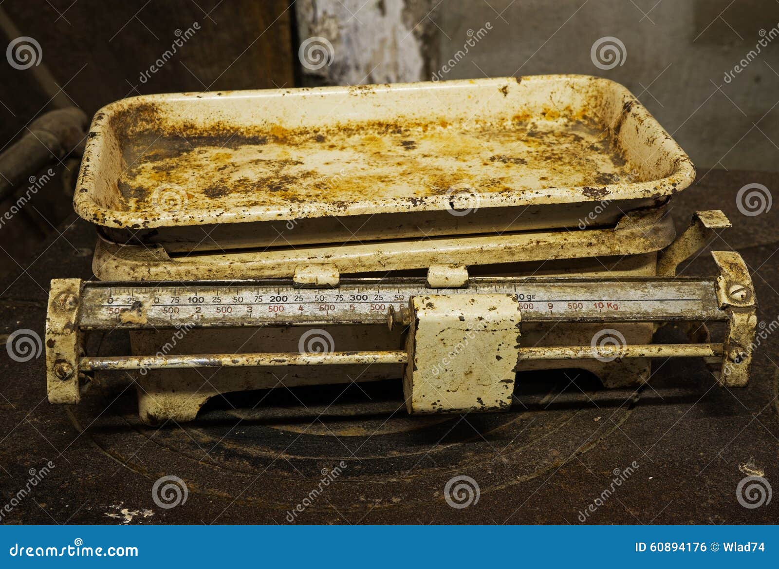 The Old Rusty Scales in a Rustic Barn Stock Photo - Image of rusty ...