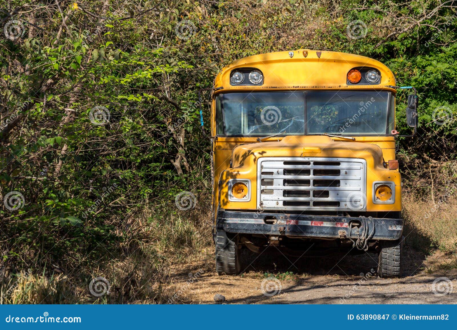 An old rusty school bus stock image. Image of windows - 63890847
