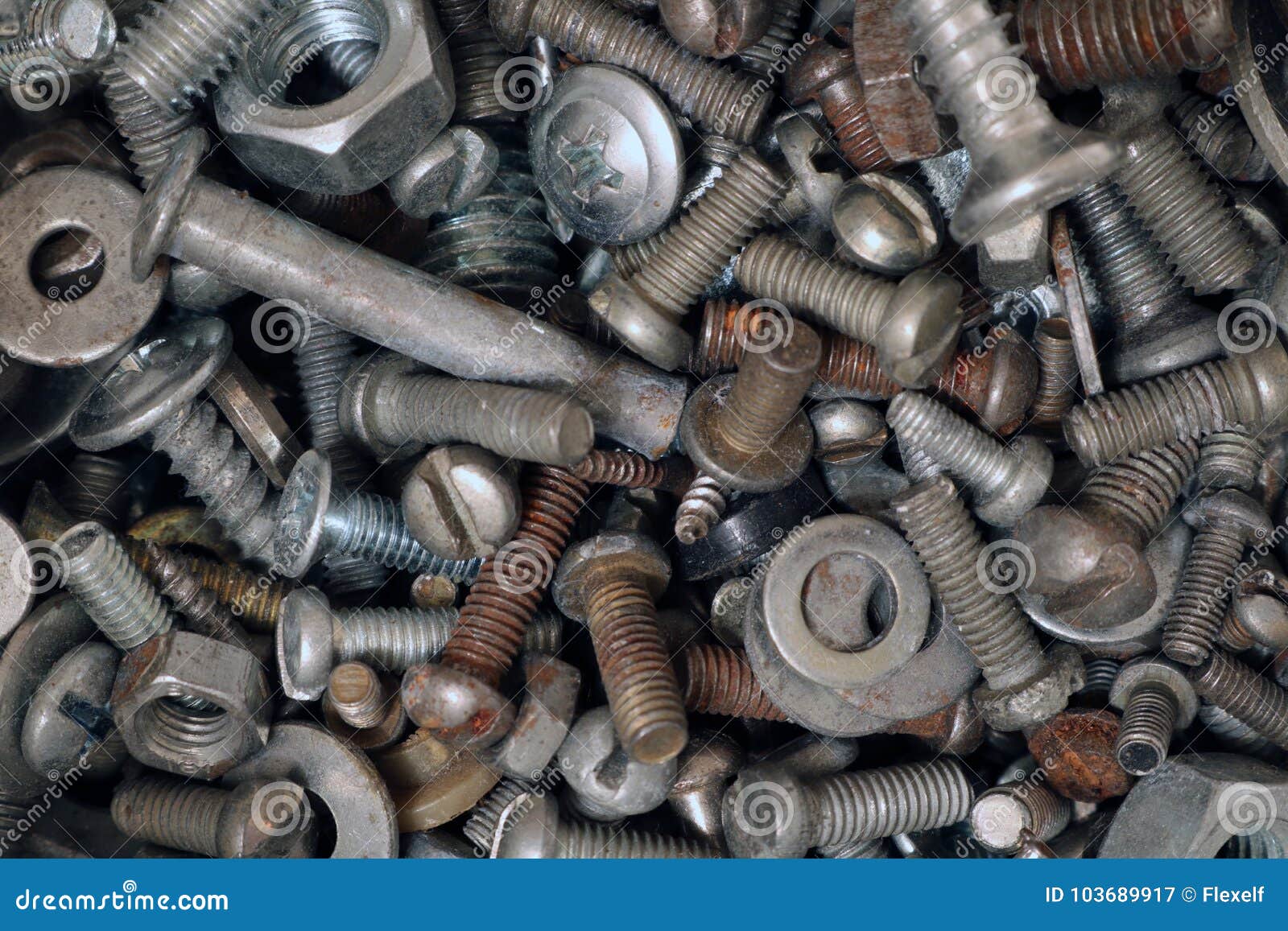 Old Rusty Screw. Building Waste Stock Image - Image of debris, abstract ...