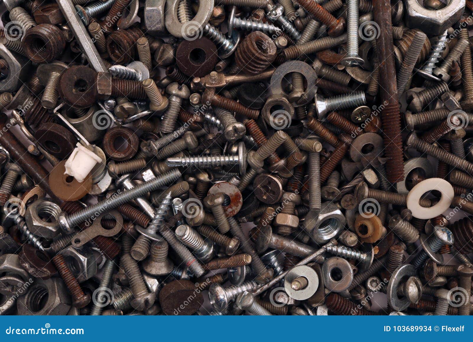 Old Rusty Screw. Building Waste Stock Photo - Image of debris, closeup ...