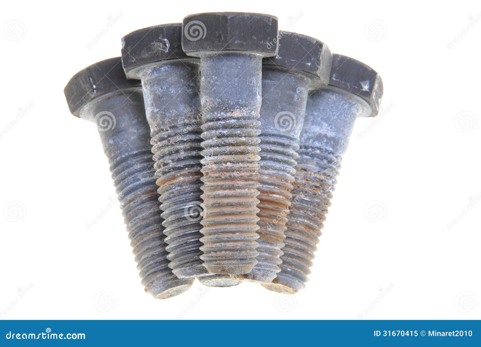 Old rusty screws stock image. Image of accessory, grey - 31670415