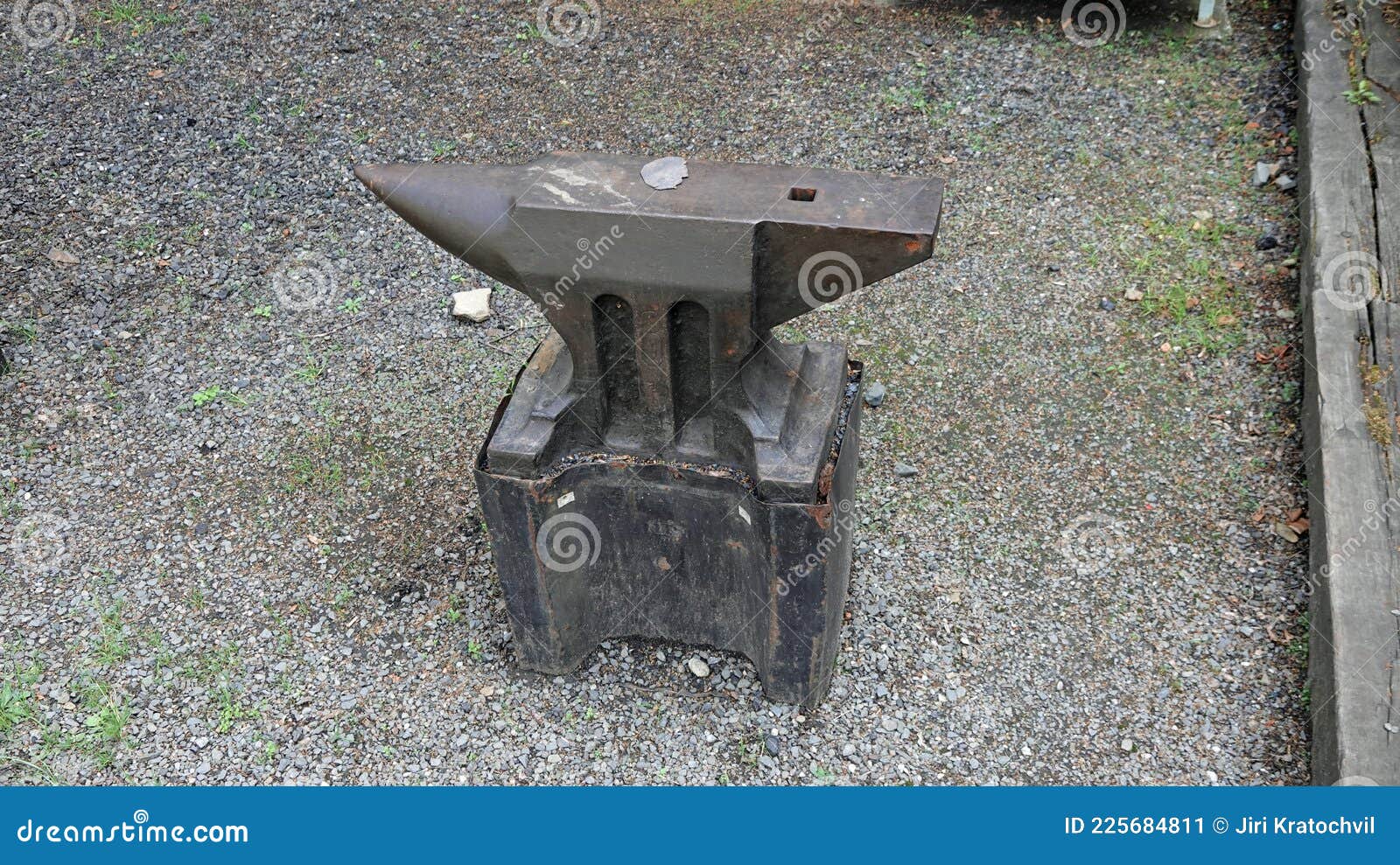 A Separate Anvil on a Stone Base Stock Image - Image of antique, rust ...