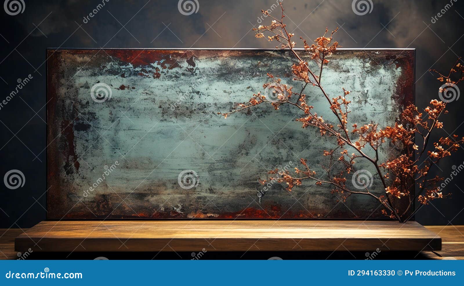 Old Rusty Shabby Board, Template Design, Texture Background. Stock ...