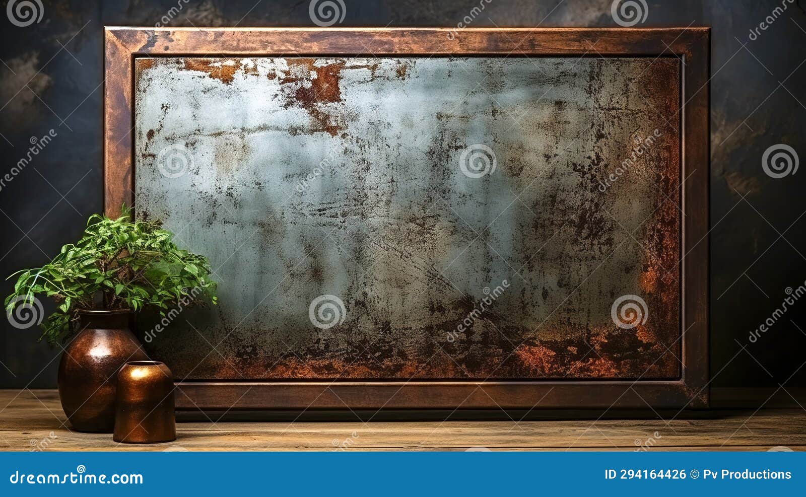 Old Rusty Shabby Board, Template Design, Texture Background. Stock ...