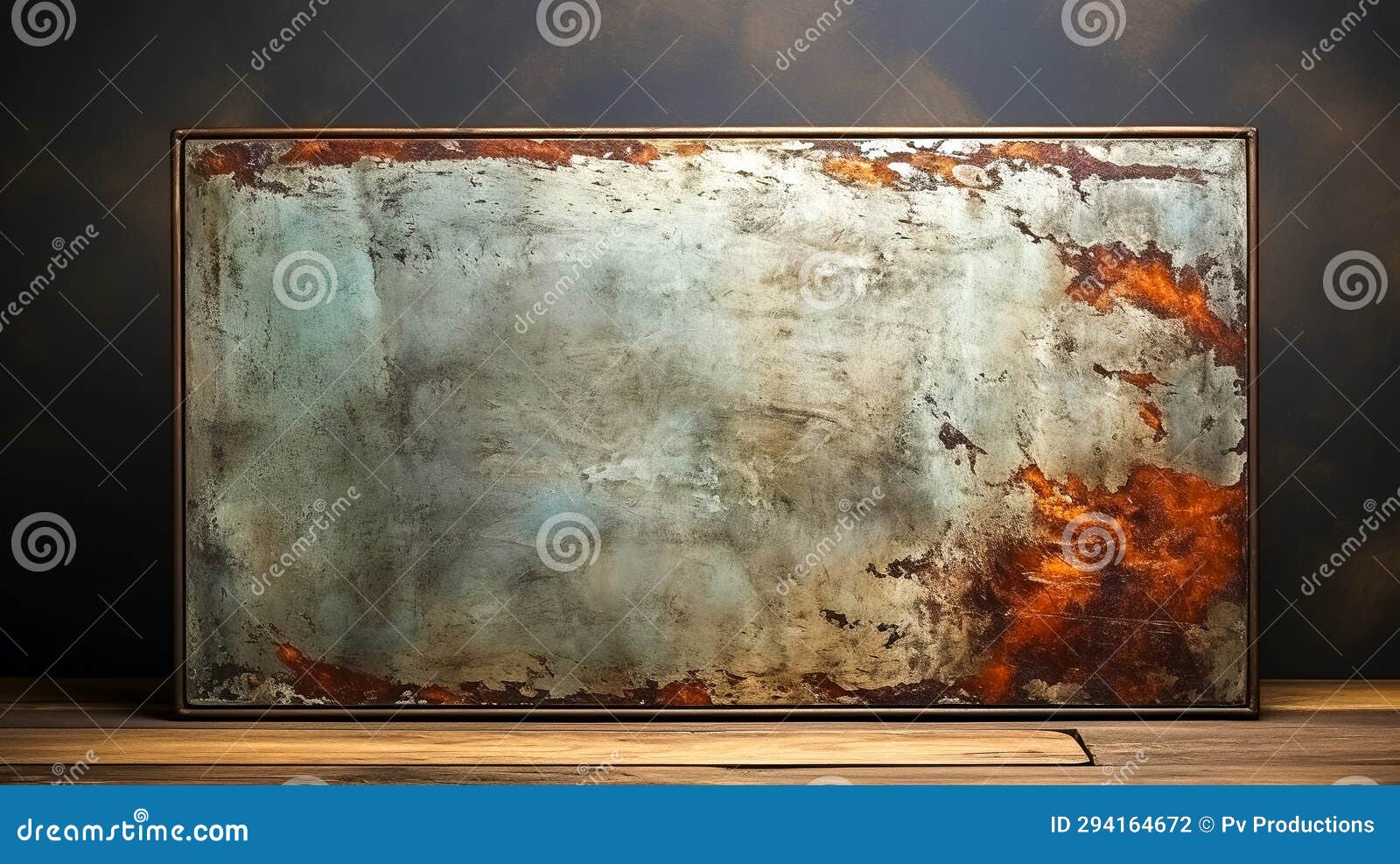 Old Rusty Shabby Board, Template Design, Texture Background. Stock ...