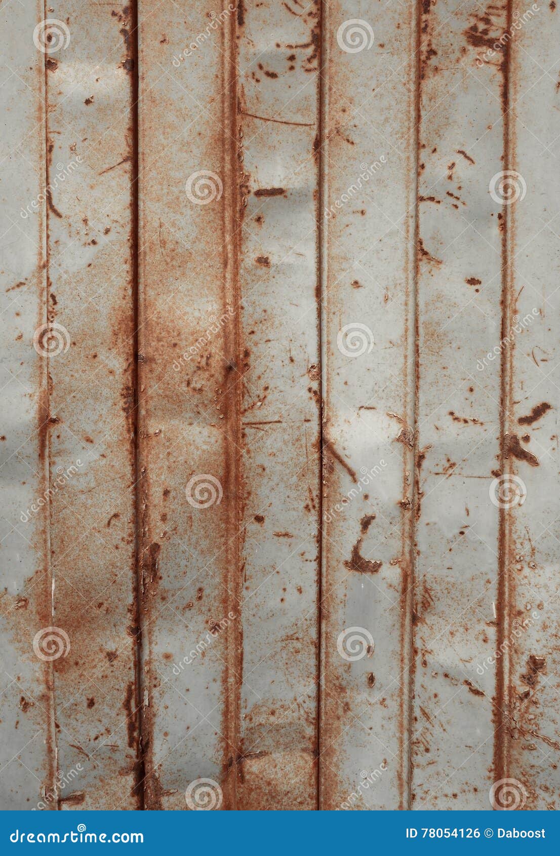 Old rusty sheet metal wall stock photo. Image of damaged - 78054126