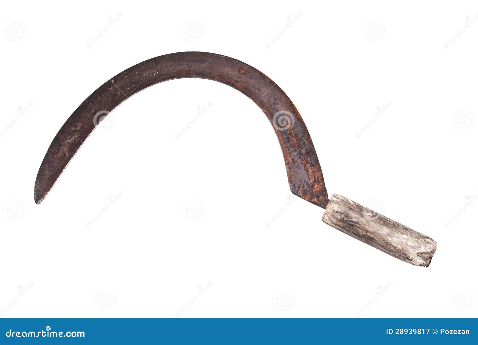 Old Rusty Sickle Used By Farmers Stock Photography | CartoonDealer.com ...