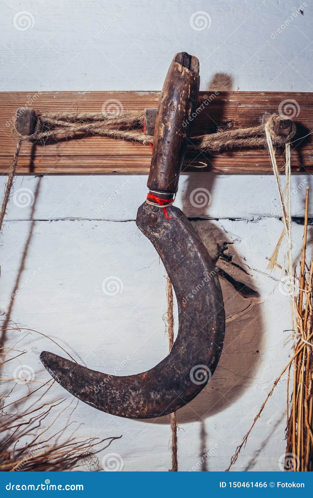 Old rusty sickle stock photo. Image of poland, masuria - 150461466
