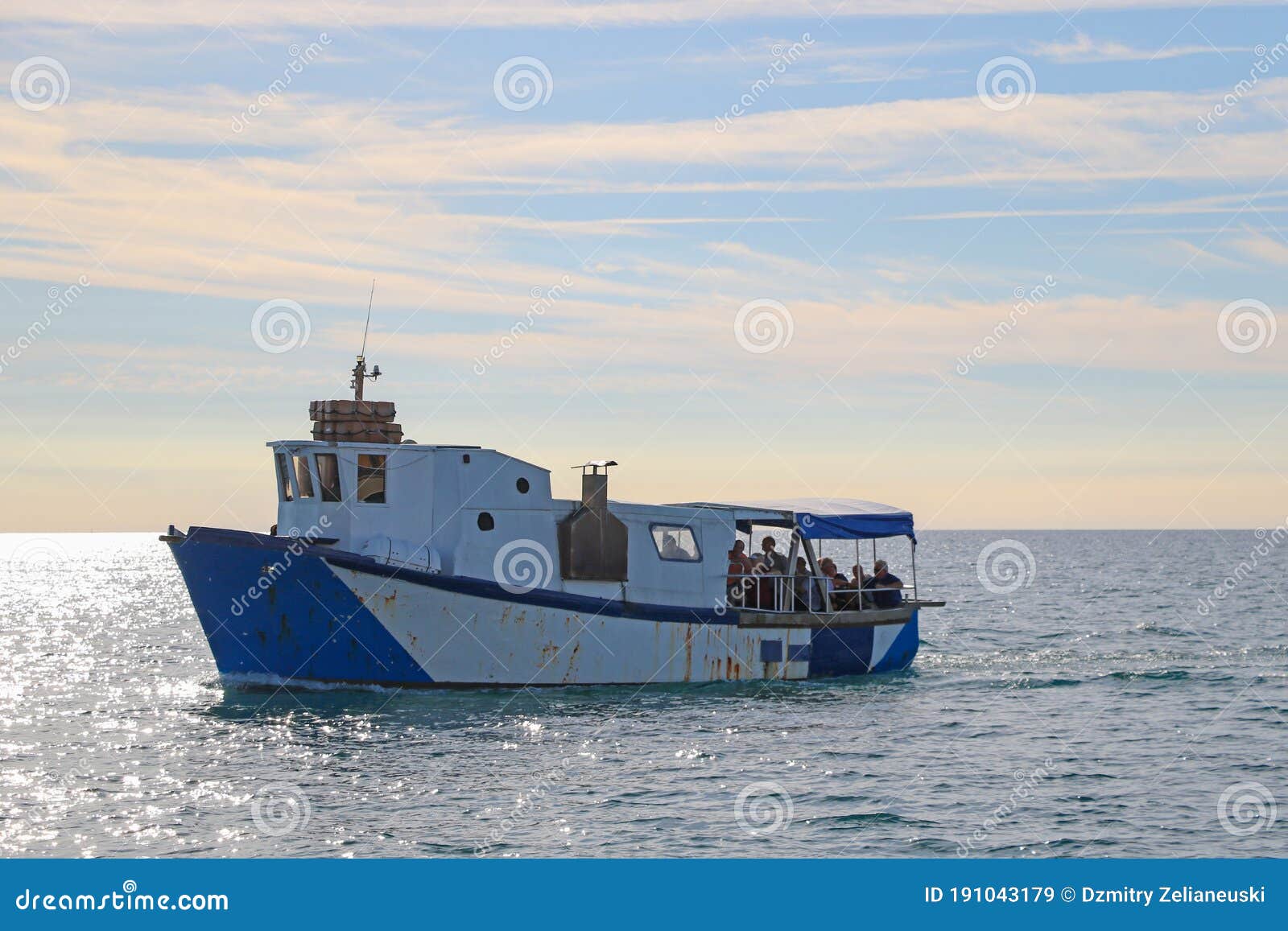An Old Rusty Small Boat is Carrying People Editorial Stock Image ...