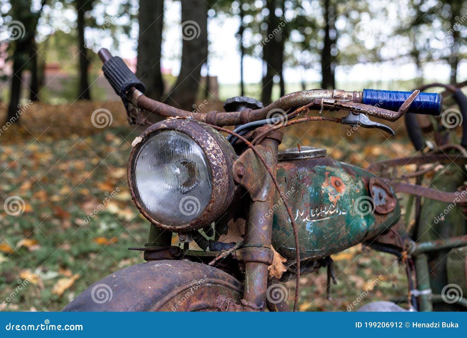 Old, Rusty Soviet Motorcycle Editorial Photography - Image of machinery ...