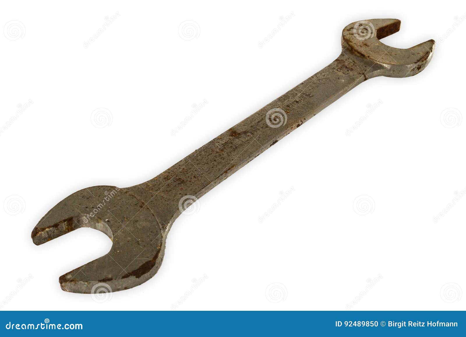 Old rusty spanner stock photo. Image of metallic, hardware - 92489850