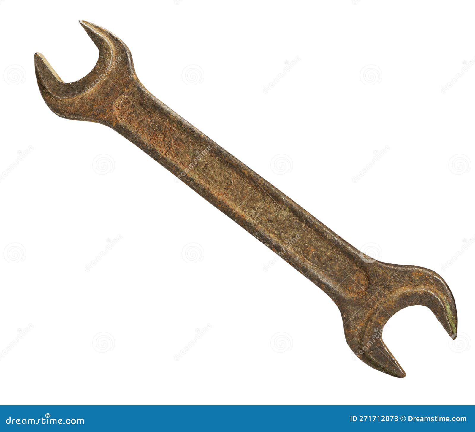 Old rusty spanner stock image. Image of repair, hard - 271712073