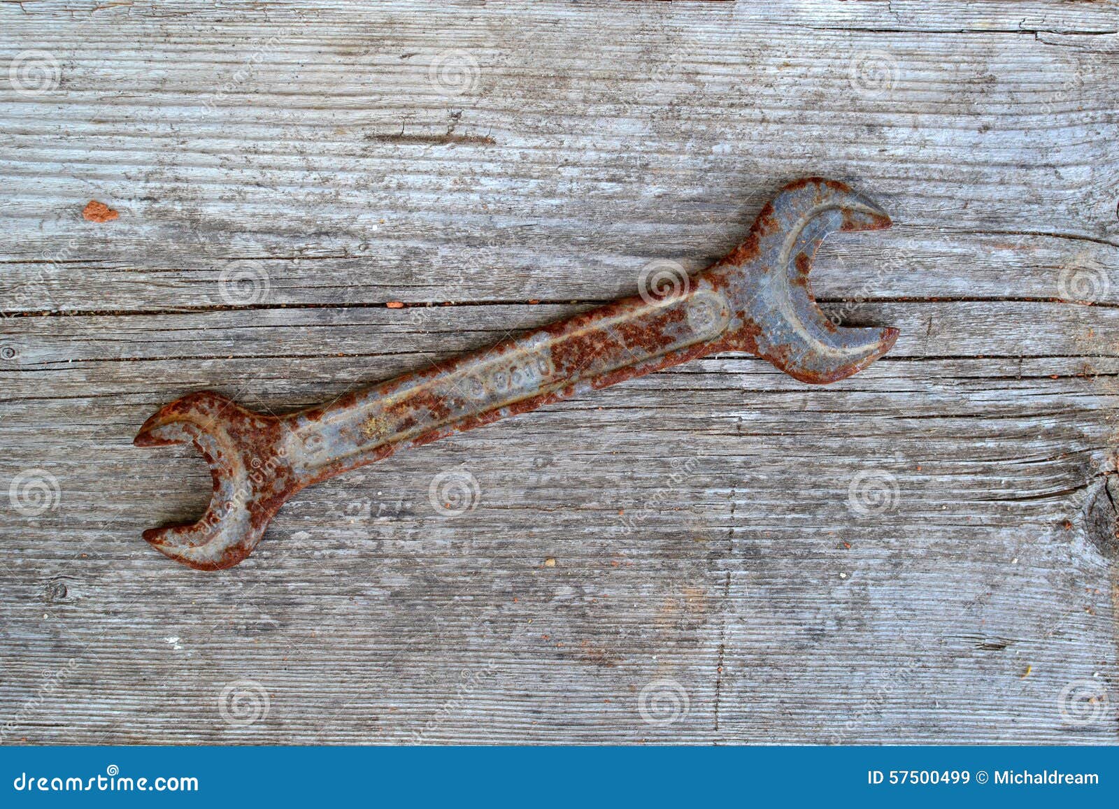 Old rusty spanner stock image. Image of toolkit, industrial - 57500499