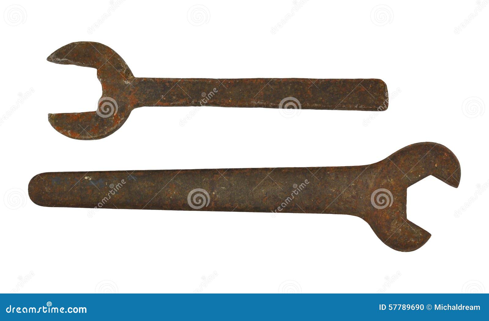 Old rusty spanners stock photo. Image of tools, rusty - 57789690