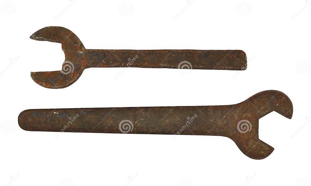 Old rusty spanners stock photo. Image of tools, rusty - 57789690