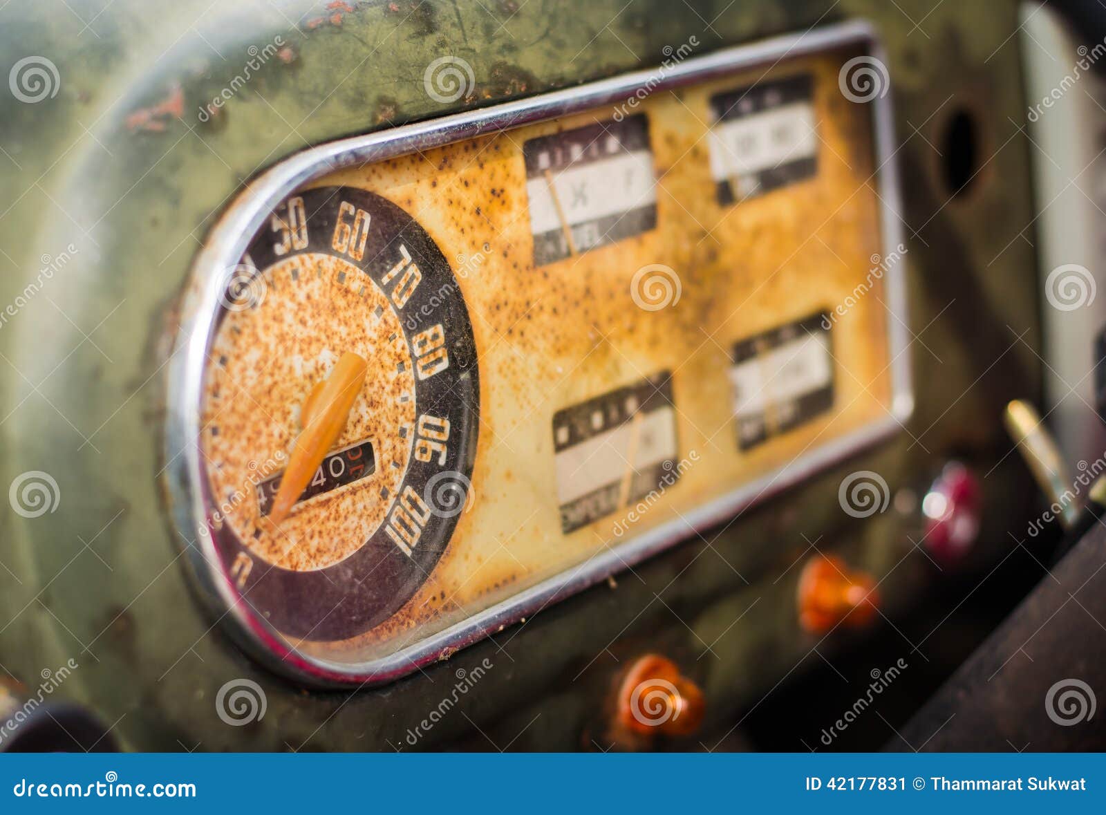 Old rusty speed scale stock image. Image of classic, gauge - 42177831