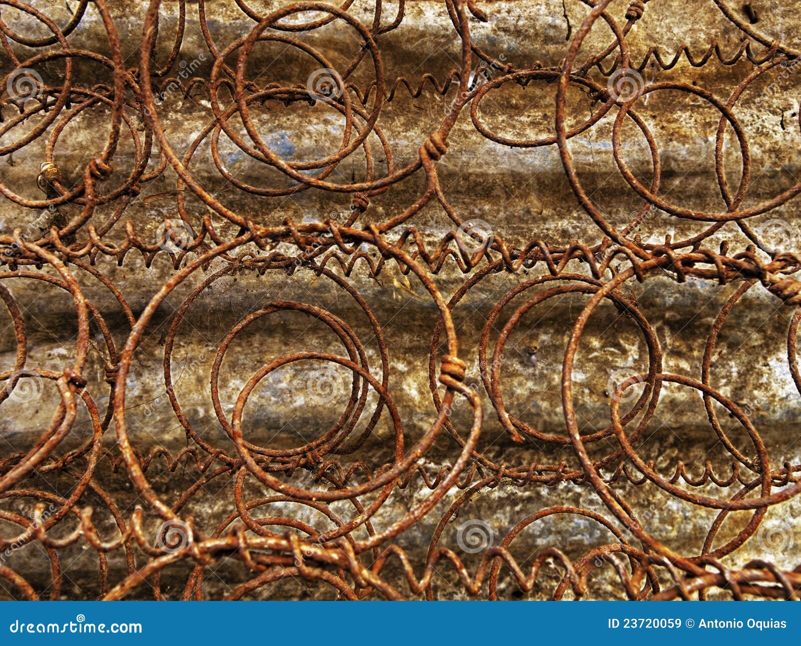 Old Rusty Spring stock image. Image of cutout, rust, worn - 23720059