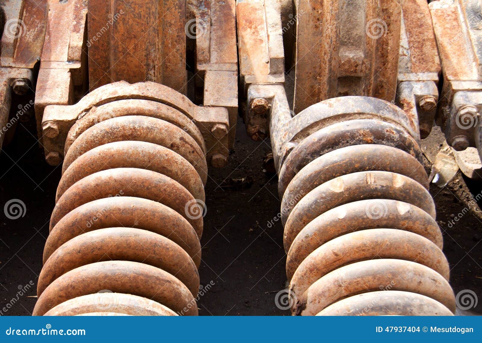 Old rusty spring stock photo. Image of abandoned, rust - 47937404