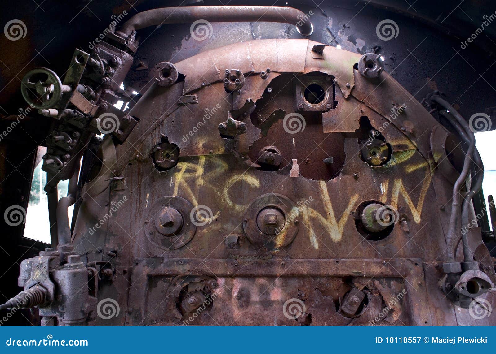 Old rusty steam engine stock image. Image of vintage - 10110557