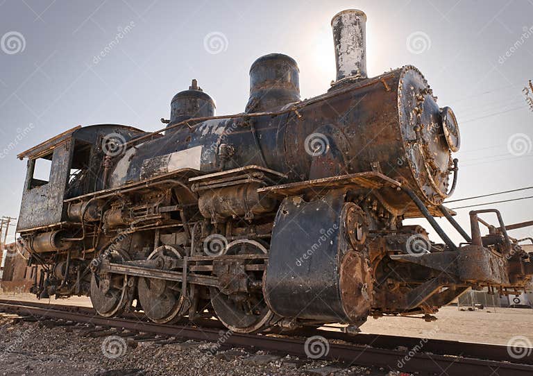 Old Rusty Steam Engine stock image. Image of decrepit - 23713377
