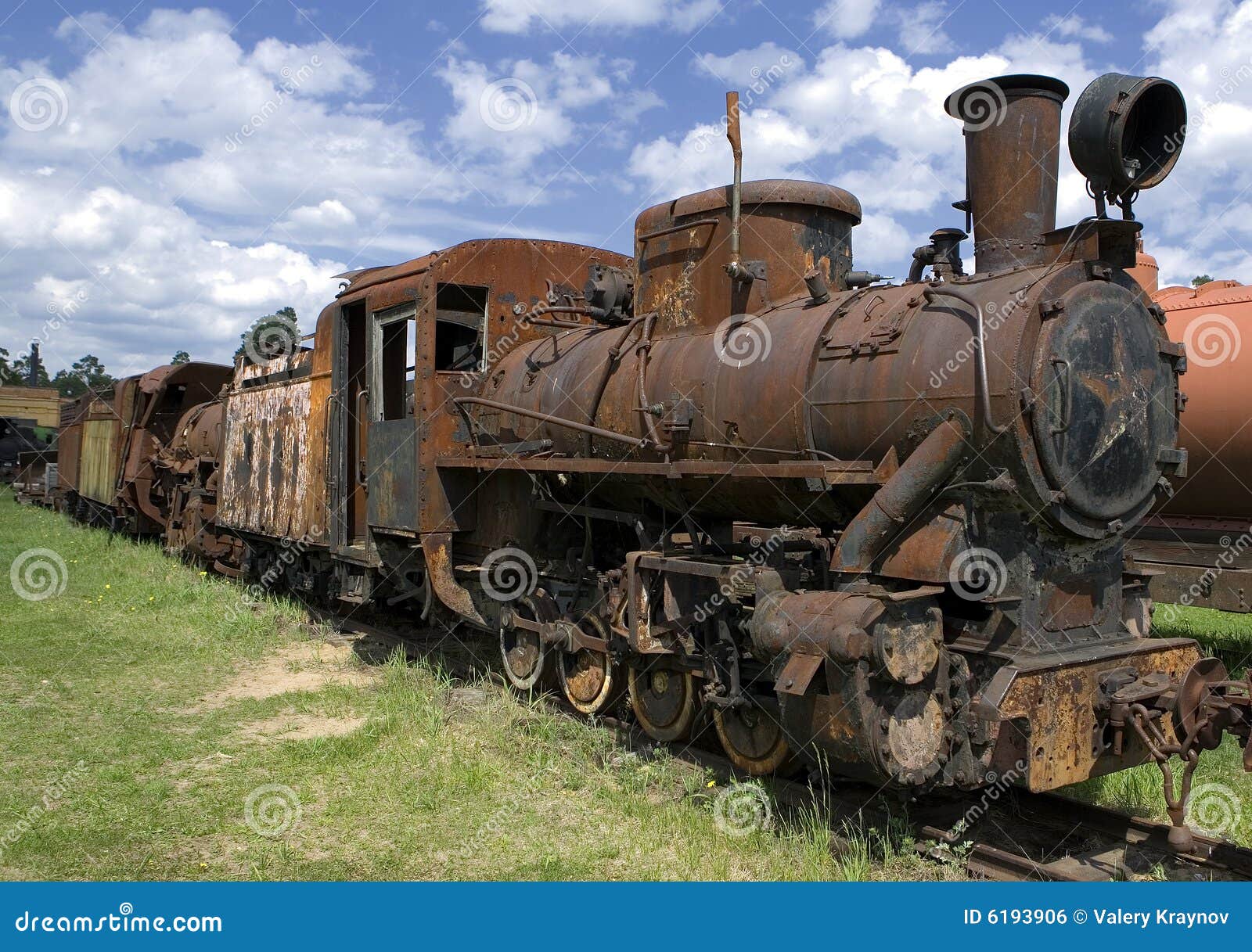 Old rusty steam locomotive stock photo. Image of industry - 6193906