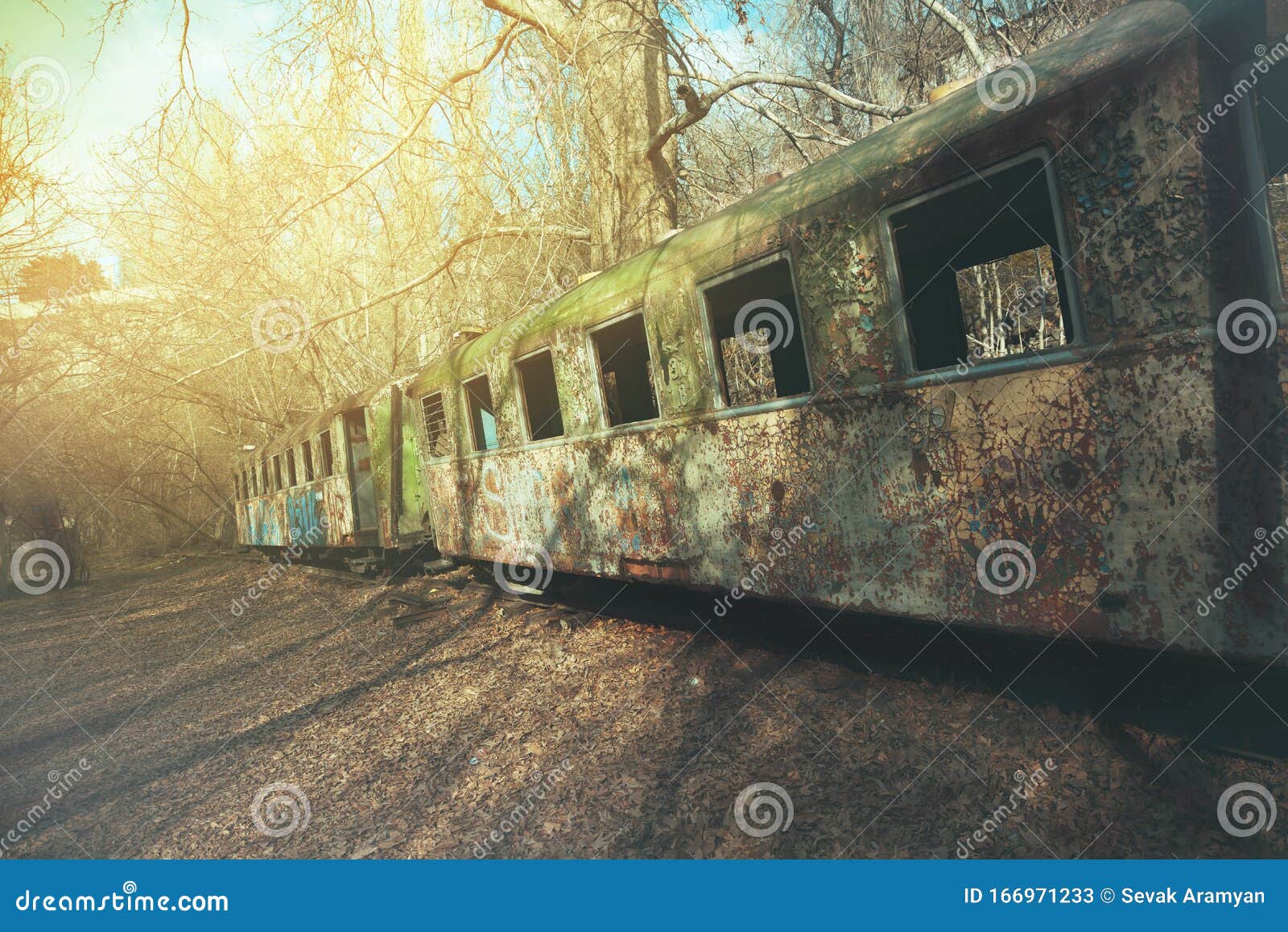 Old Rusty Steam Locomotive Under the Sunny Sky Stock Image - Image of ...