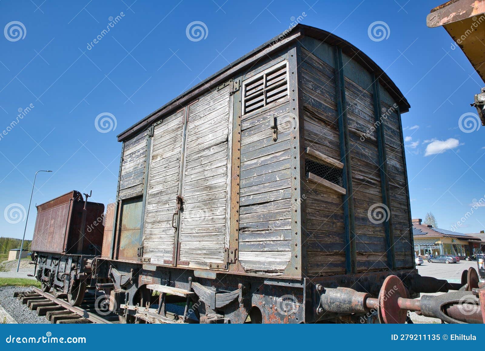 Old Rusty Steam Locomotive Wagons Editorial Image - Image of steel ...