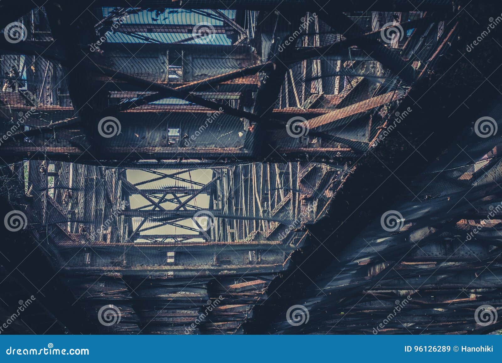 Old Rusty Steel Beam Construction, Rusted Steel Bridge Stock Image ...
