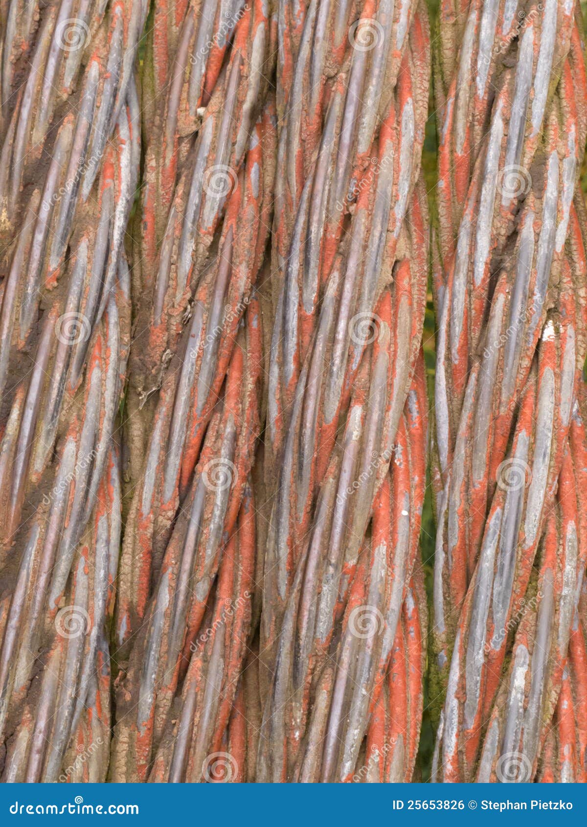 Old Rusty Steel Cable Background Texture Pattern Stock Photo - Image of ...