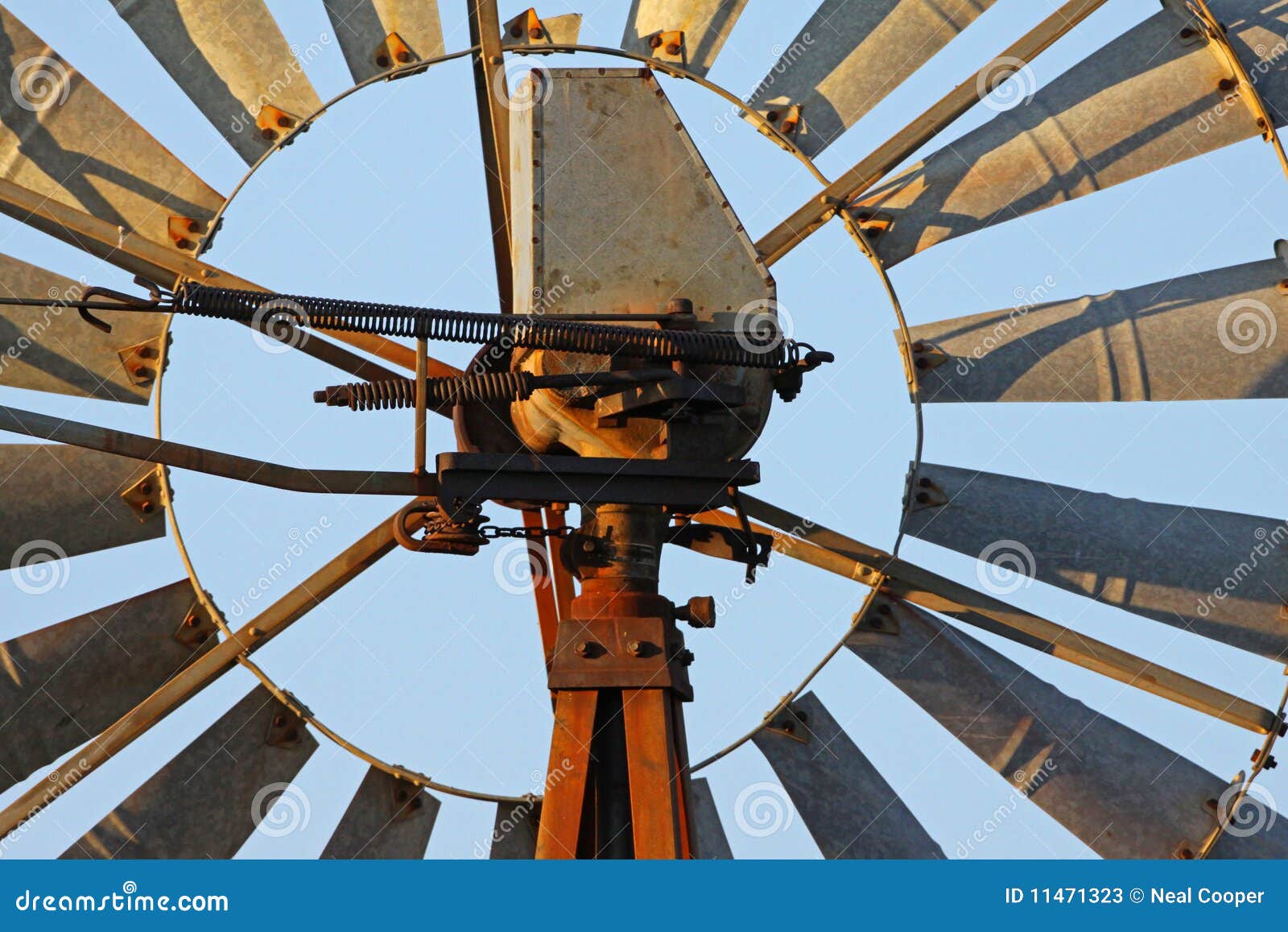 Old rusty steel Windmill stock image. Image of pump, rust - 11471323
