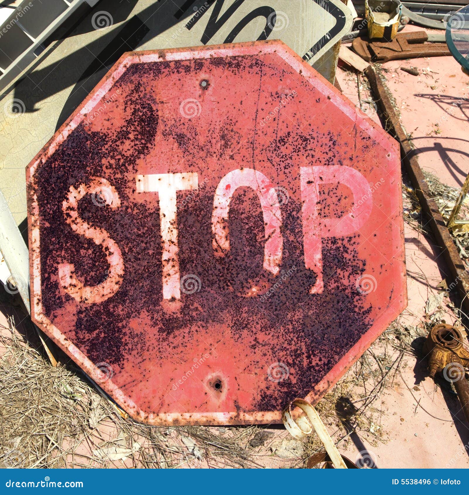 Rusty Stop Sign In Pripyat Stock Photo | CartoonDealer.com #75528492