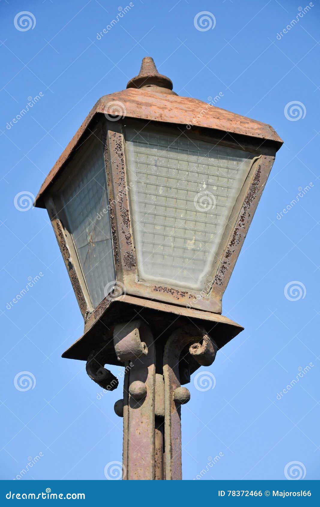 Old rusty street light stock photo. Image of obsolete - 78372466