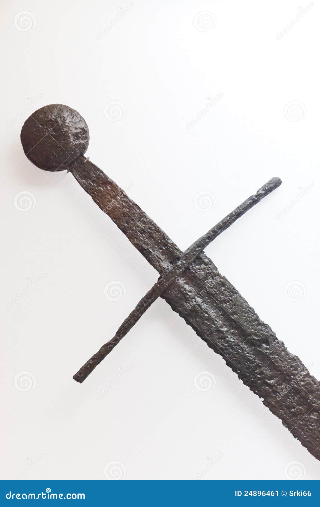 Rusty Sword, A Background Of A Large Number Of Vintage, Deformed Swords ...