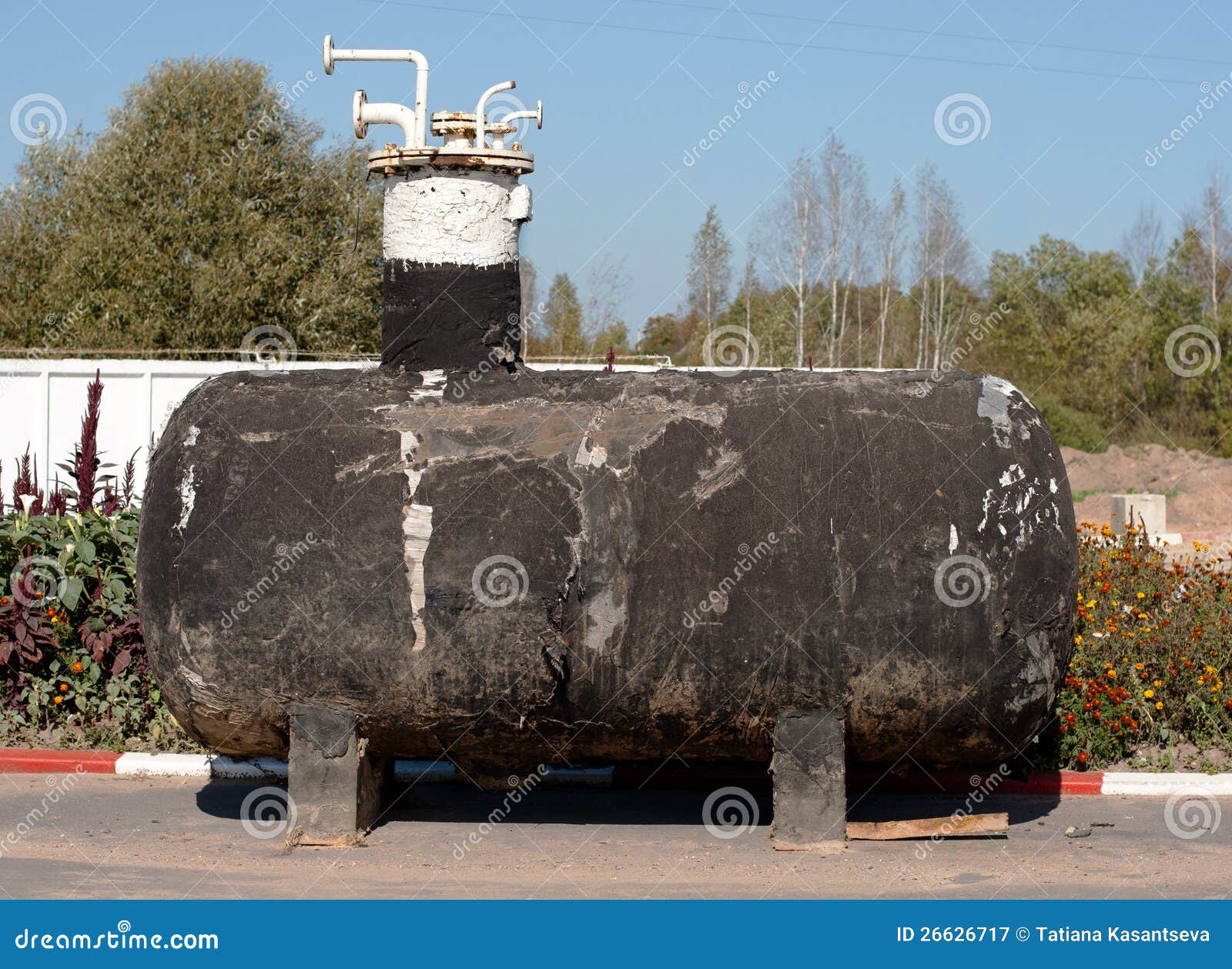 Old rusty tank stock image. Image of petrochemical, crude - 26626717