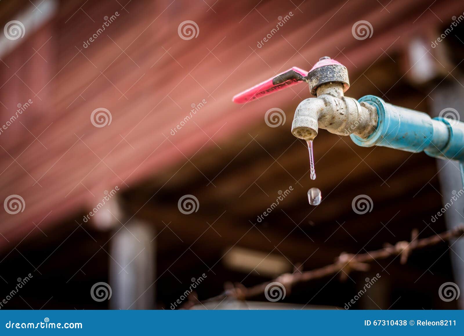 Old Rusty Tap Leaking Water Stock Photo - Image of conserve, leaking ...
