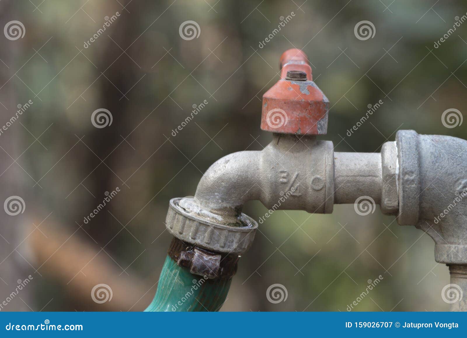 Old rusty tap stock image. Image of rusty, nature, dripping - 159026707