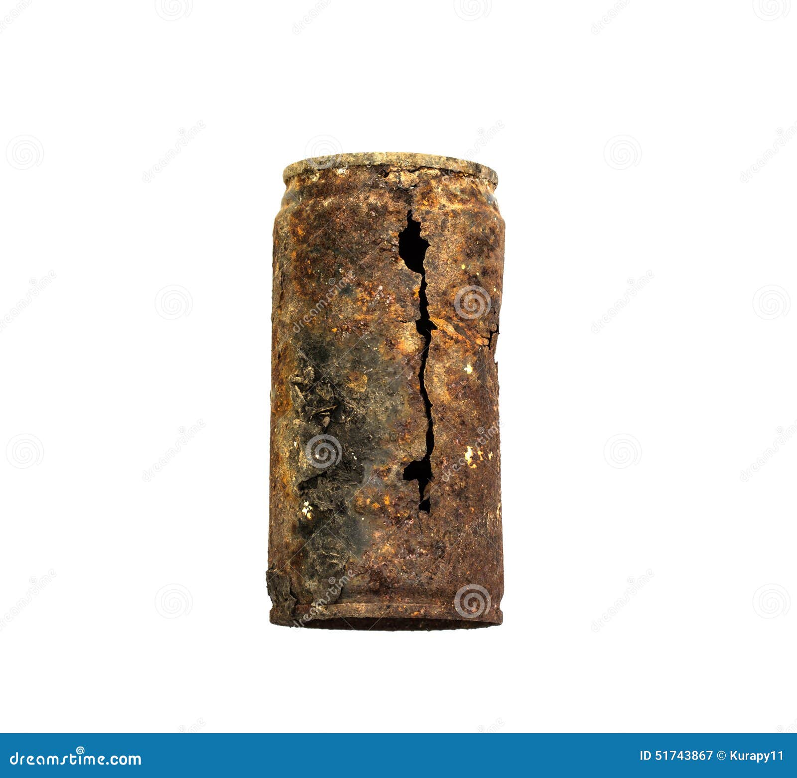 Old rusty tin can stock image. Image of background, environment - 51743867