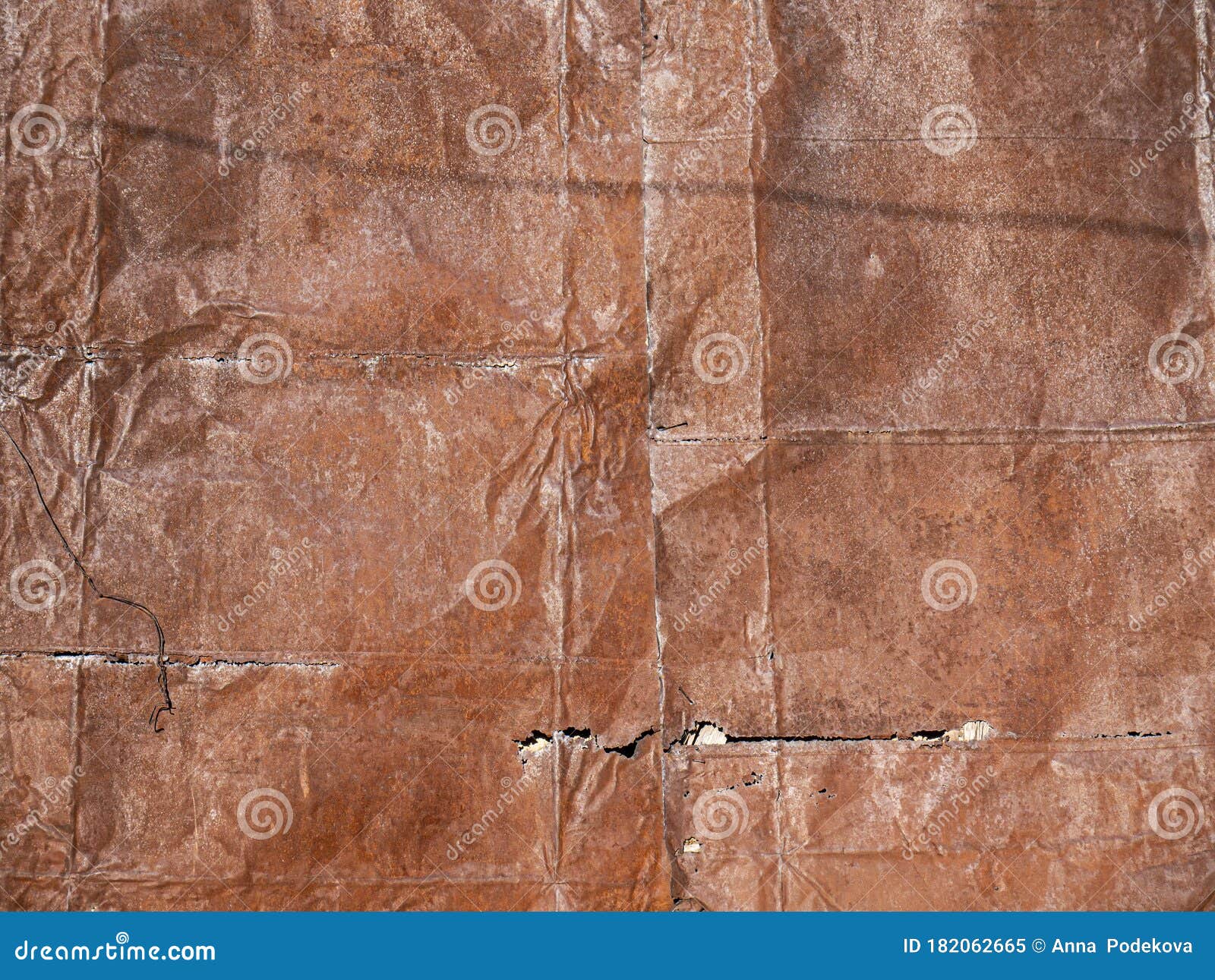 Old Rusty Tin Sheet Wall Texture. Stock Image - Image of background ...