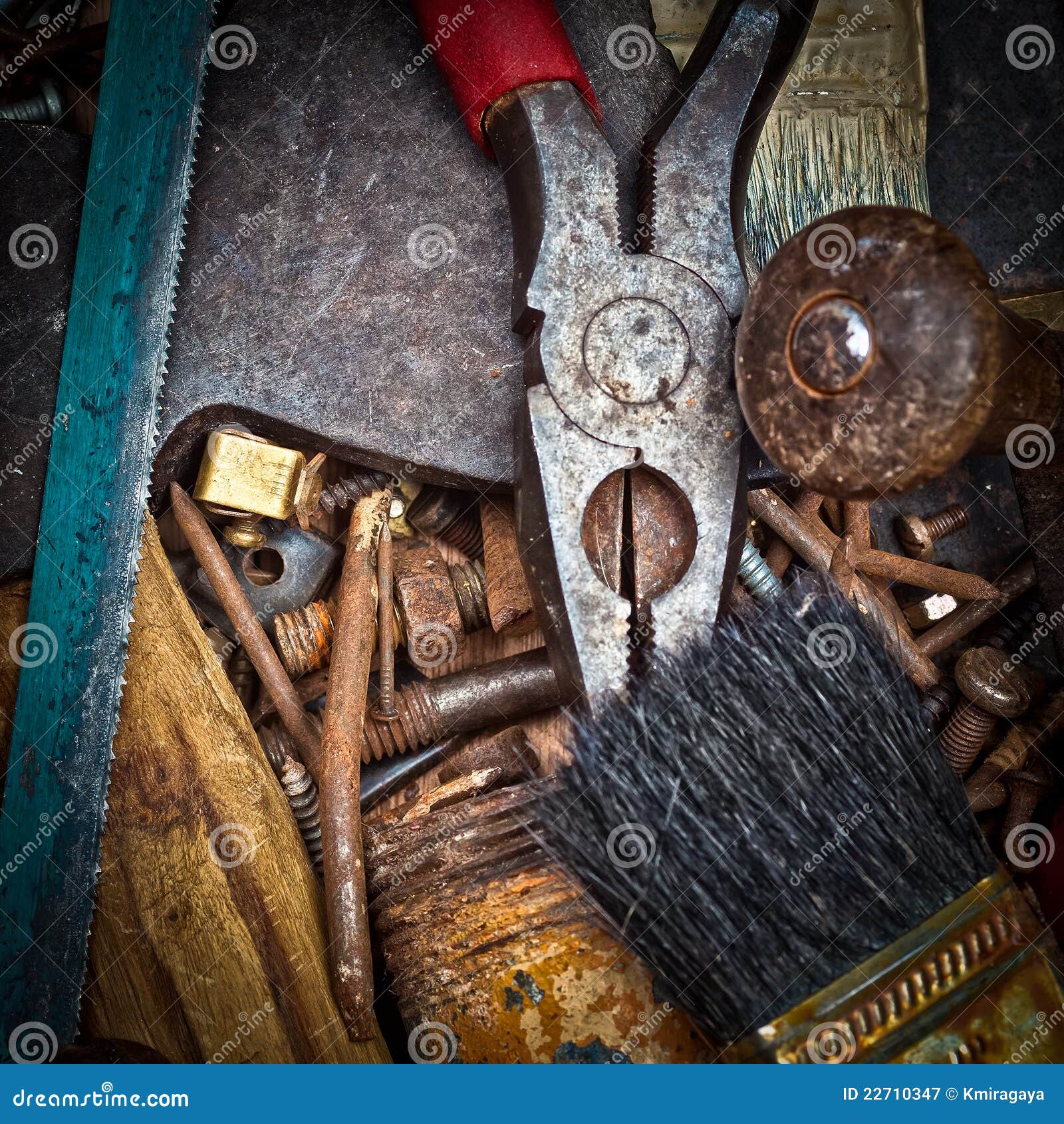 Old rusty tools stock image. Image of macro, hand, copy - 22710347