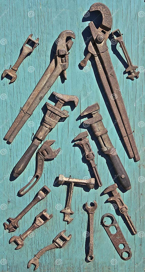 Old Rusty Tools stock image. Image of hammer, tools, spanner - 28036275