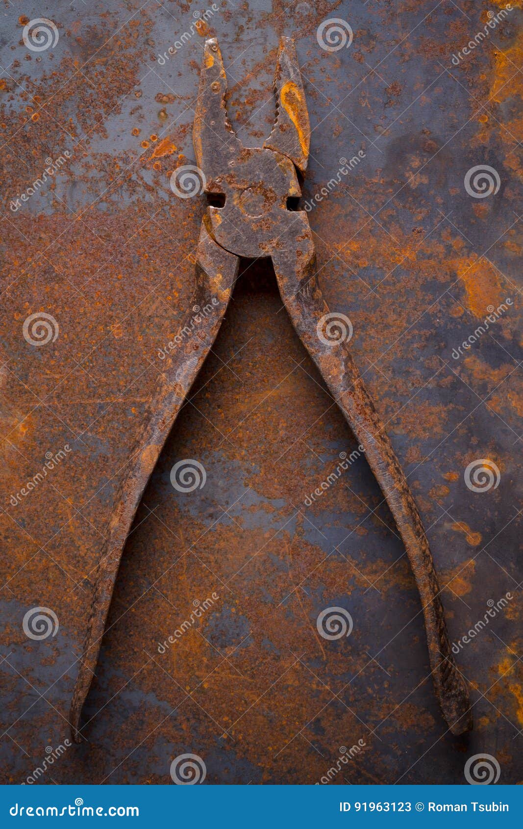 Old rusty tools stock image. Image of pliers, carpentry - 91963123