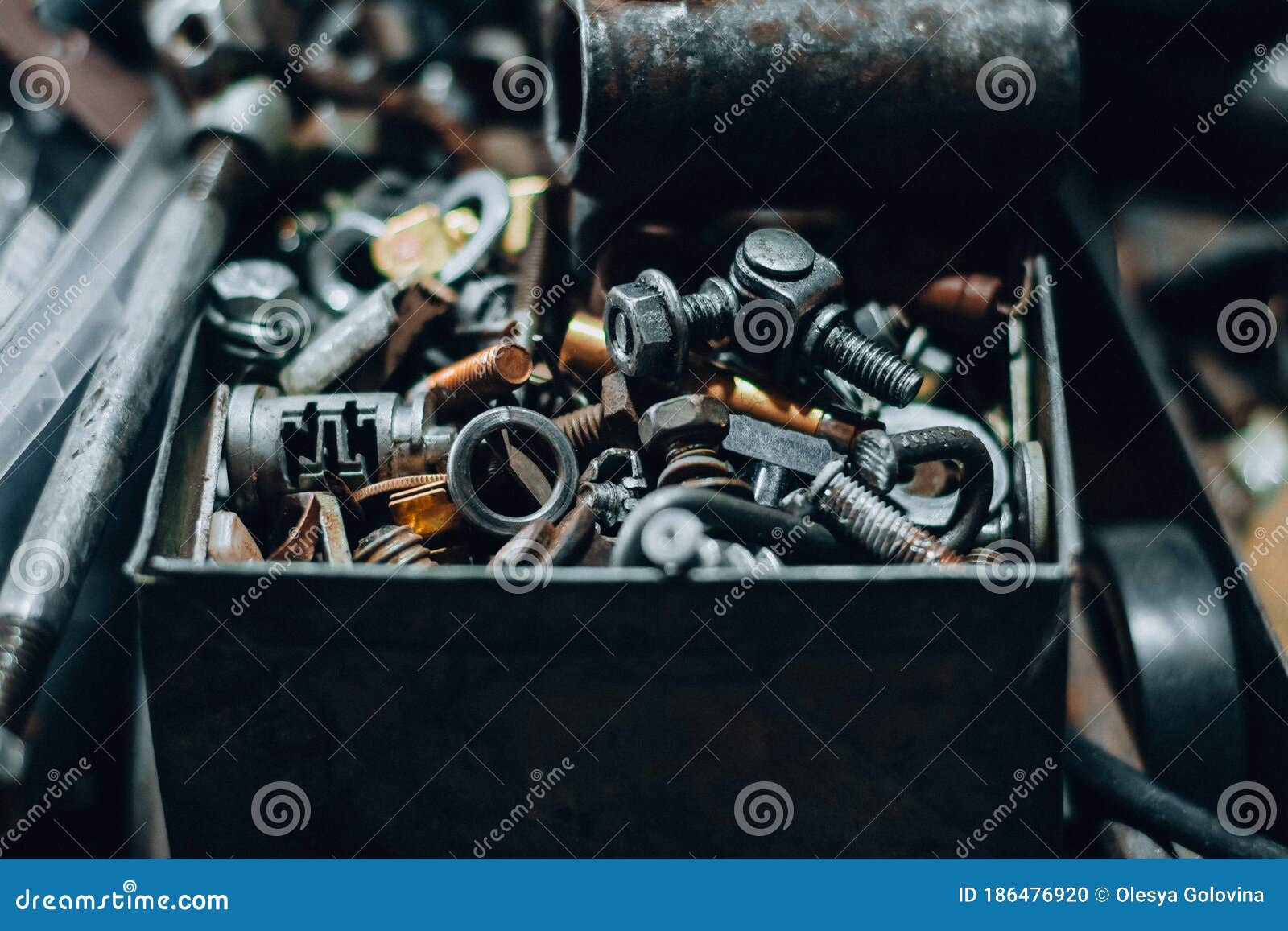 Tool Kit for Construction Work Stock Photo - Image of shavings, pliers ...